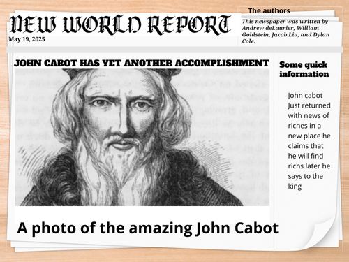 Book Creator | John Cabot