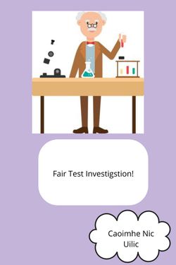 Book Creator | Fair Test Investigation