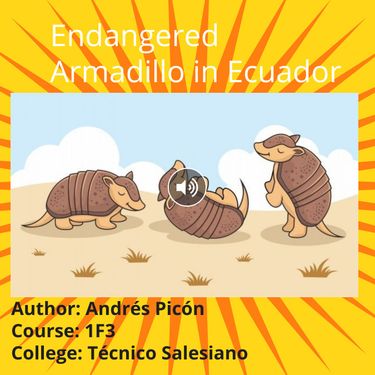 Book Creator | Endangered Armadillo in Ecuador