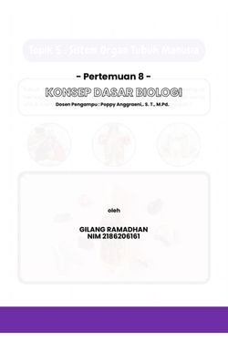 Book Creator | Topik 5 : Sistem Organ Tubuh Manusia