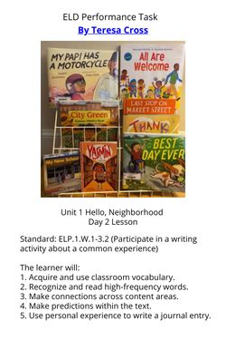 Book Creator | ELD Performance Task