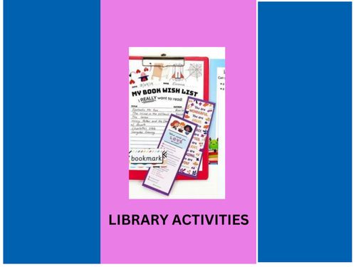 Book Creator | LIBRARY ACTIVITIES