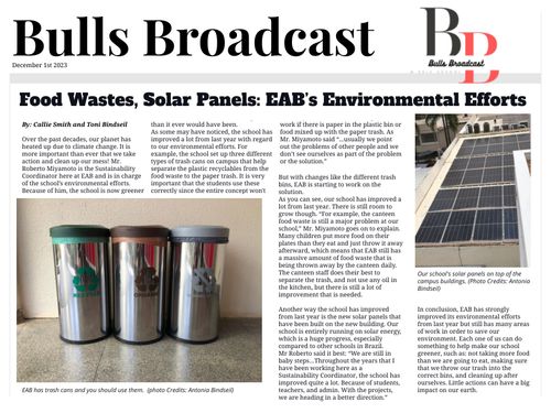 Book Creator | Bulls Broadcast MS Newspaper