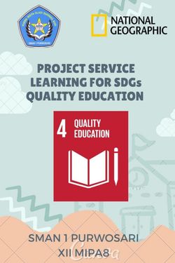 Book Creator | Project Service Learning for SDG 4