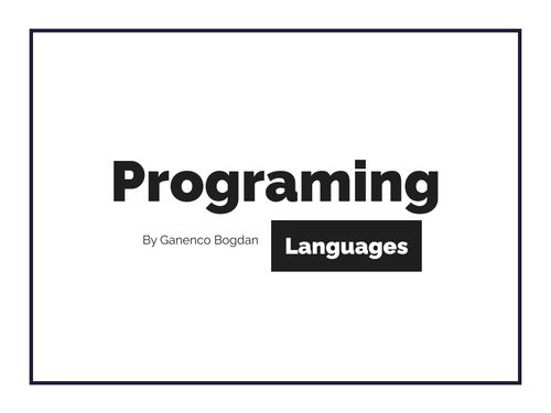 Book Creator | Programing Languages