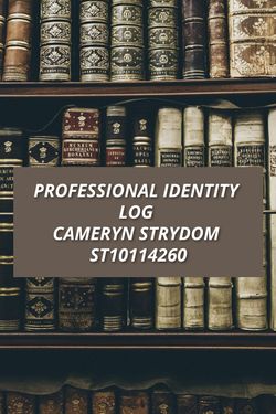 Book Creator | Professional identity log