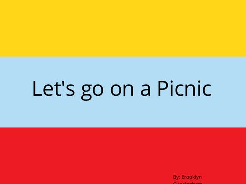 Book Creator | Let's go on a Picnic