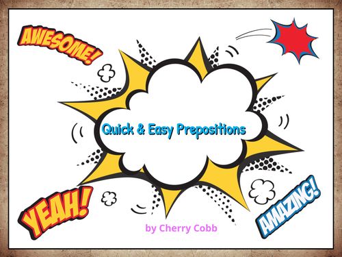 Book Creator | Quick and Easy Prepositions