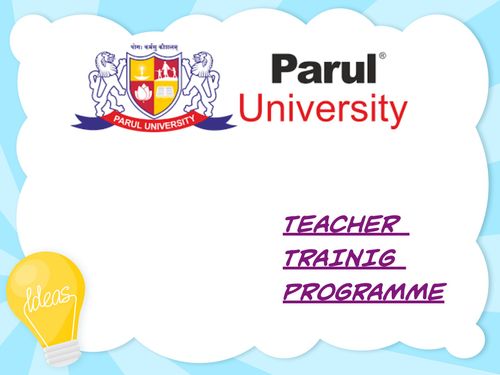 Book Creator | Teacher Training Programme - PARUL UNIVERSITY