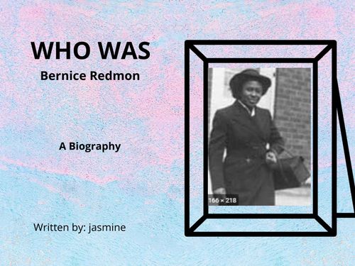 Book Creator | Biography of Bernice Redmon