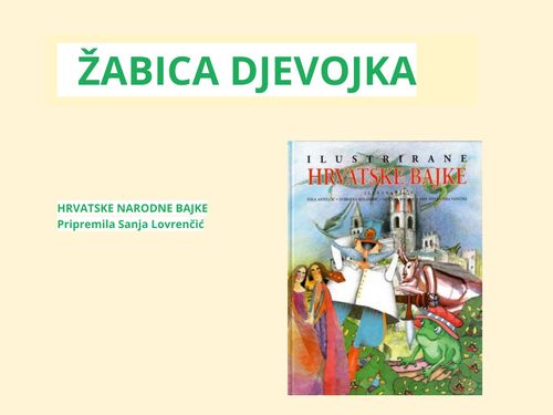 Book Creator | Žabica djevojka