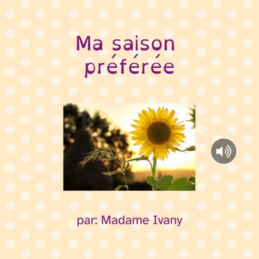 Book Creator | Ma saison préféréé