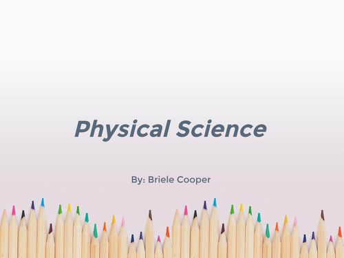 Book Creator | Physical Science