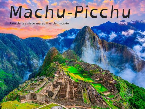 Book Creator | Machu Picchu