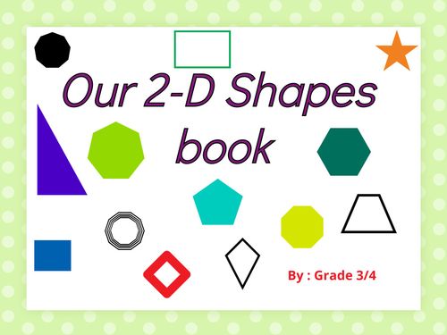 Book Creator | 2-D shapes