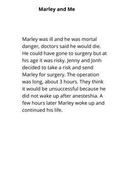 Book Creator | Marley and Me