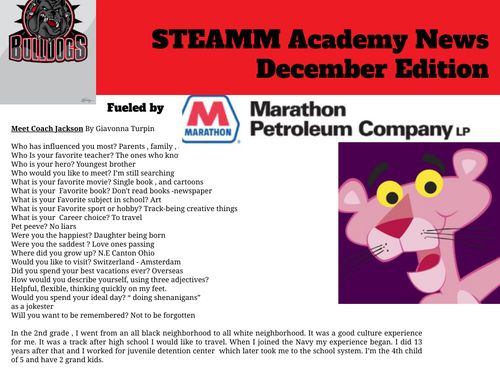 Book Creator | Nov./Dec. Steamm newspaper