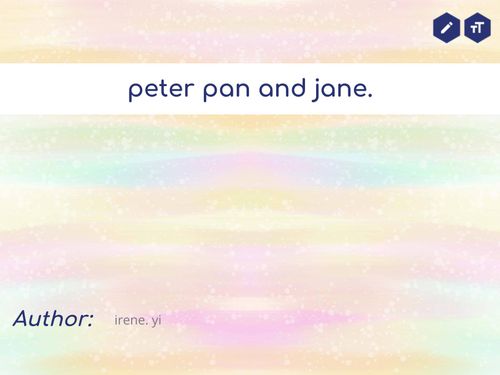 Book Creator | 3rd Grade - Peter Pan eBook