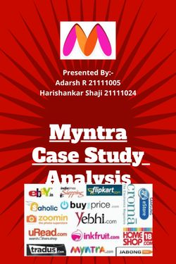 Book Creator | Case Study Analysis- Myntra
