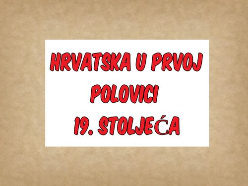 Book Creator | Hrvatska u prvoj polovici 19.stoljeća