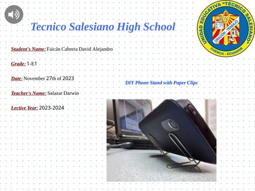 Book Creator | How to make an Phone Stand with paper clips