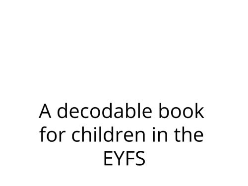 Book Creator | Decodable book for EYFS