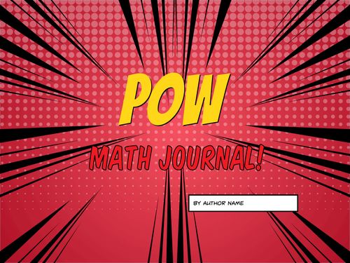 Book Creator | POW! Math Journal!