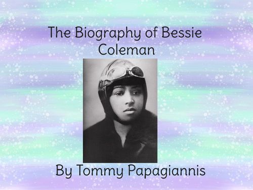 Book Creator | Biography of Bessie Coleman