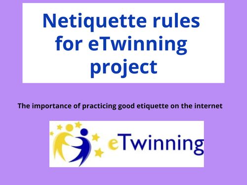 Book Creator | Netiquette rules for eTwinning project