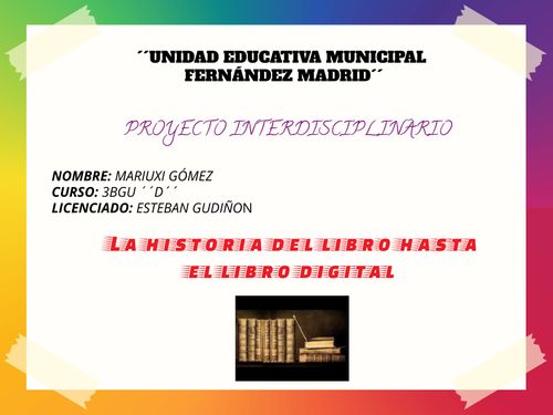 Book Creator | Proyecto Interdisciplinar