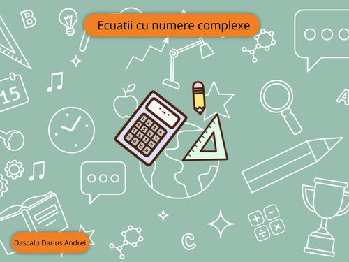 Book Creator | Ecuatii cu numere complexe