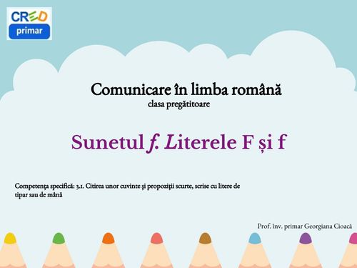 Book Creator | Sunetul f. Literele F ȘI f
