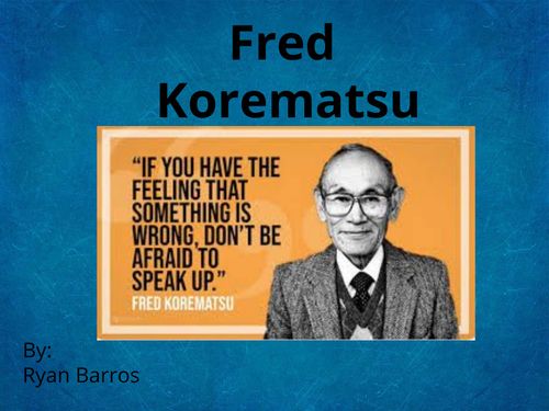 Book Creator | Fred Korematsu