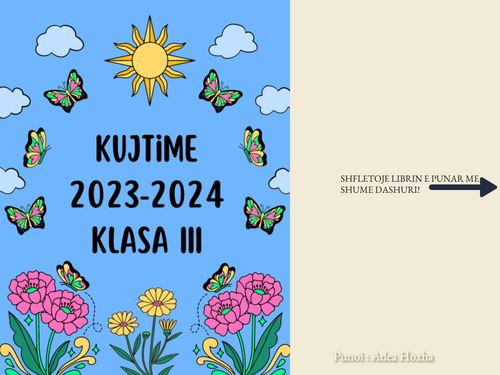 Book Creator | Kujtime klasa III