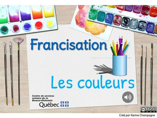 Book Creator | Francisation : Les couleurs