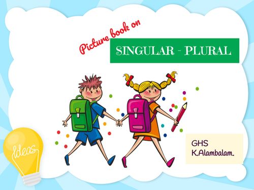 Book Creator | Singular Plural