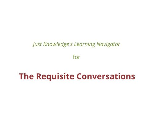 Book Creator | Learning Navigator for Requisite Conversations