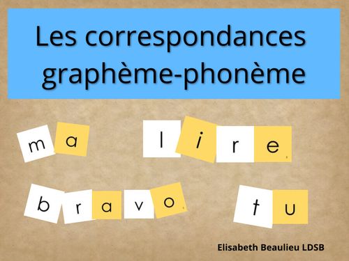 Book Creator | Les correspondances graphème-phonème