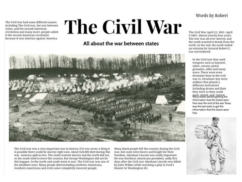 Book Creator | Civil War