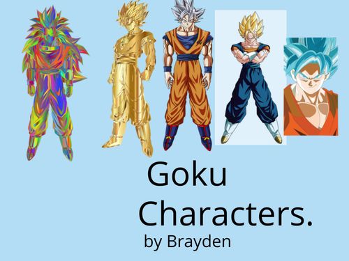 Book Creator | Goku Characters