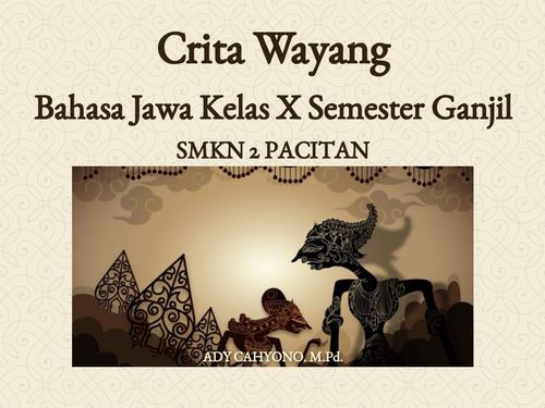 Book Creator | Sekilas Wayang