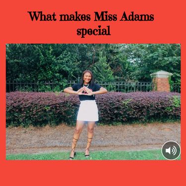 Book Creator | What makes Miss Adams special