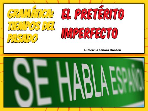 Book Creator | Gramática: el préterito imperfecto