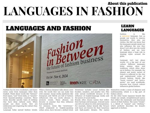 Book Creator | LANGUAGE IN FASHION/ ENGLISH