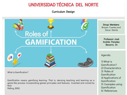 Book Creator | Roles of Gamification