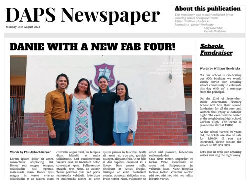 Book Creator | DAPS NEWSPAPER