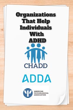 Book Creator | Organizations That Help Individuals With ADHD