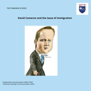 Book Creator | David Cameron and immigration