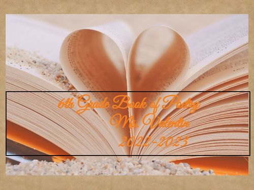 Book Creator | Valentin 6th Grade Poetry