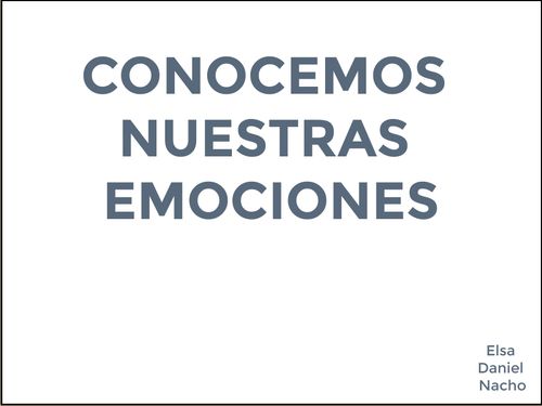 Book Creator | Conocemos nuestras emociones